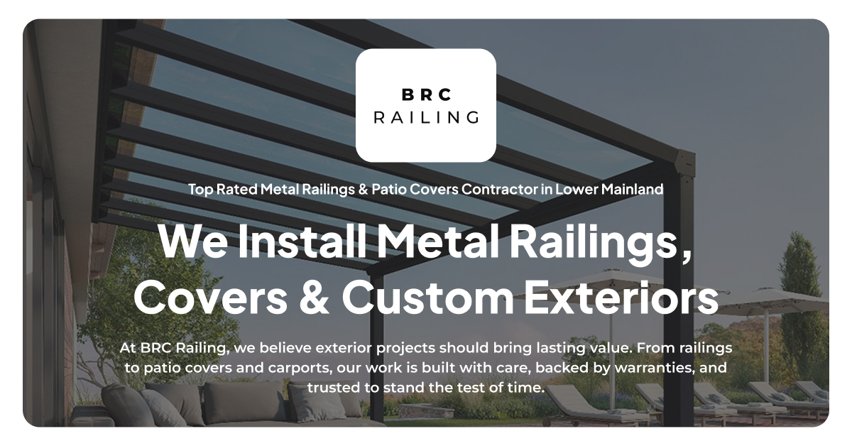 BRC Railing Ltd. | Metal Railing & Metal Patio Covers Contractor